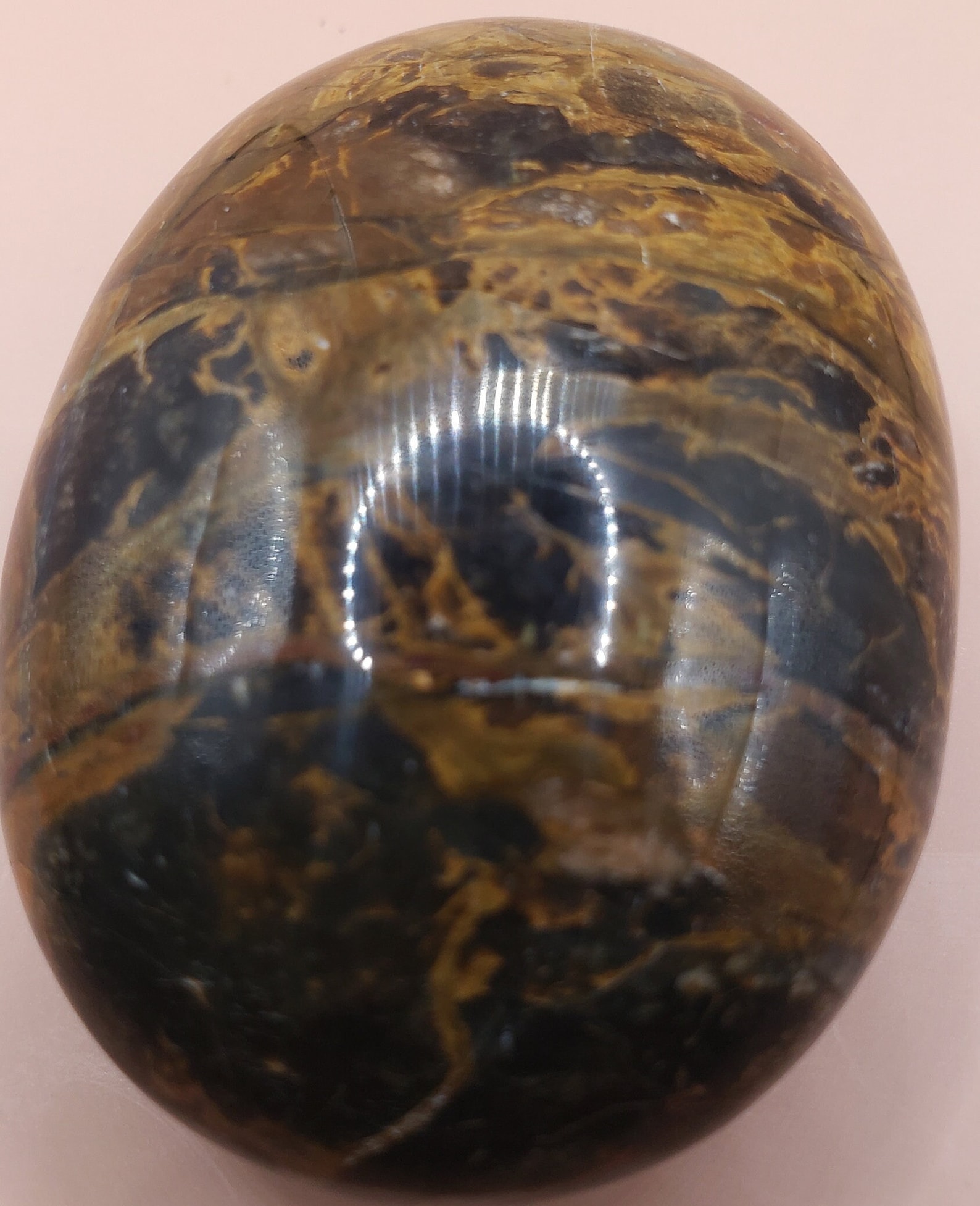 Blue Mizone Opal Worry Stone: Palm Pocket Calming Crystal - Etsy