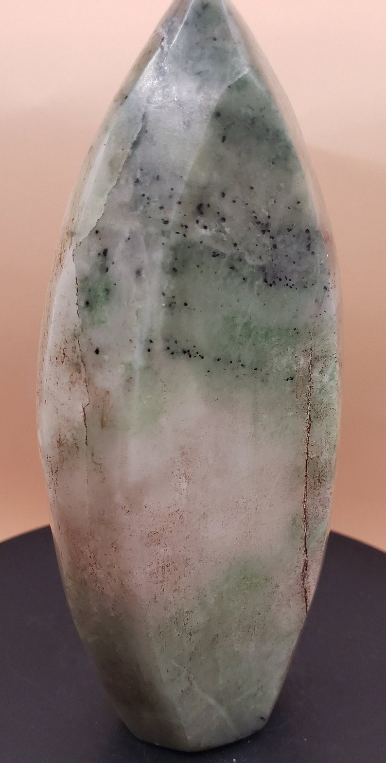 4.41" Tall Green Moonstone Freeform Crystal Home Decoration Feminine ...
