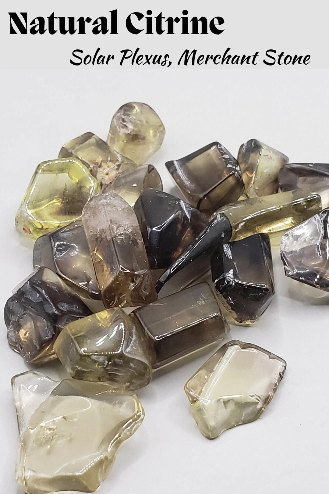 1 Oz. Natural Citrine Scoop Tumbled Stone Solar Plexus Merchant Stone ...