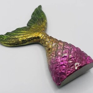 Bismuth Mermaid Tail Crystal - Iridescent Ocean Home Decor - Etsy