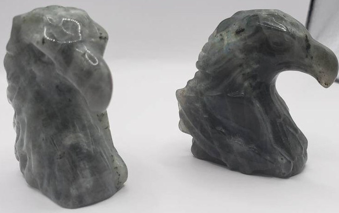 One (1) Crystal Bald Eagle Head Carving Eagle Gift for Bird Lovers ...