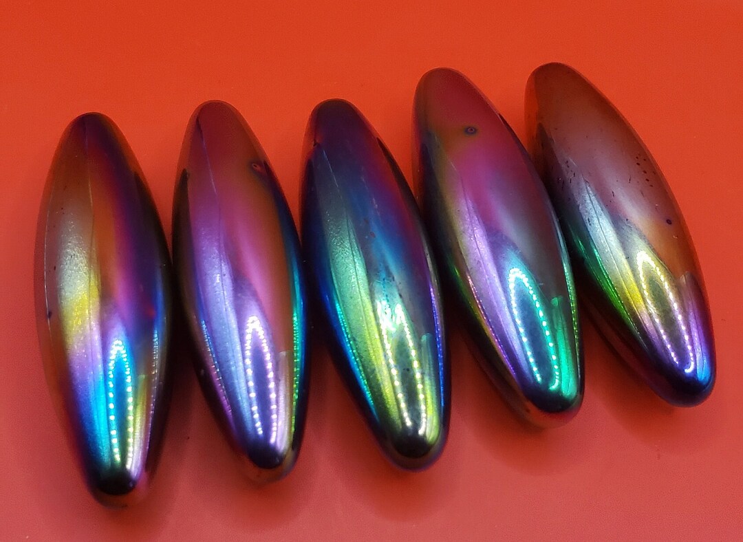 One (1) Magnetic Rainbow Hematite Aura Bullet Refrigerator Door Magic ...