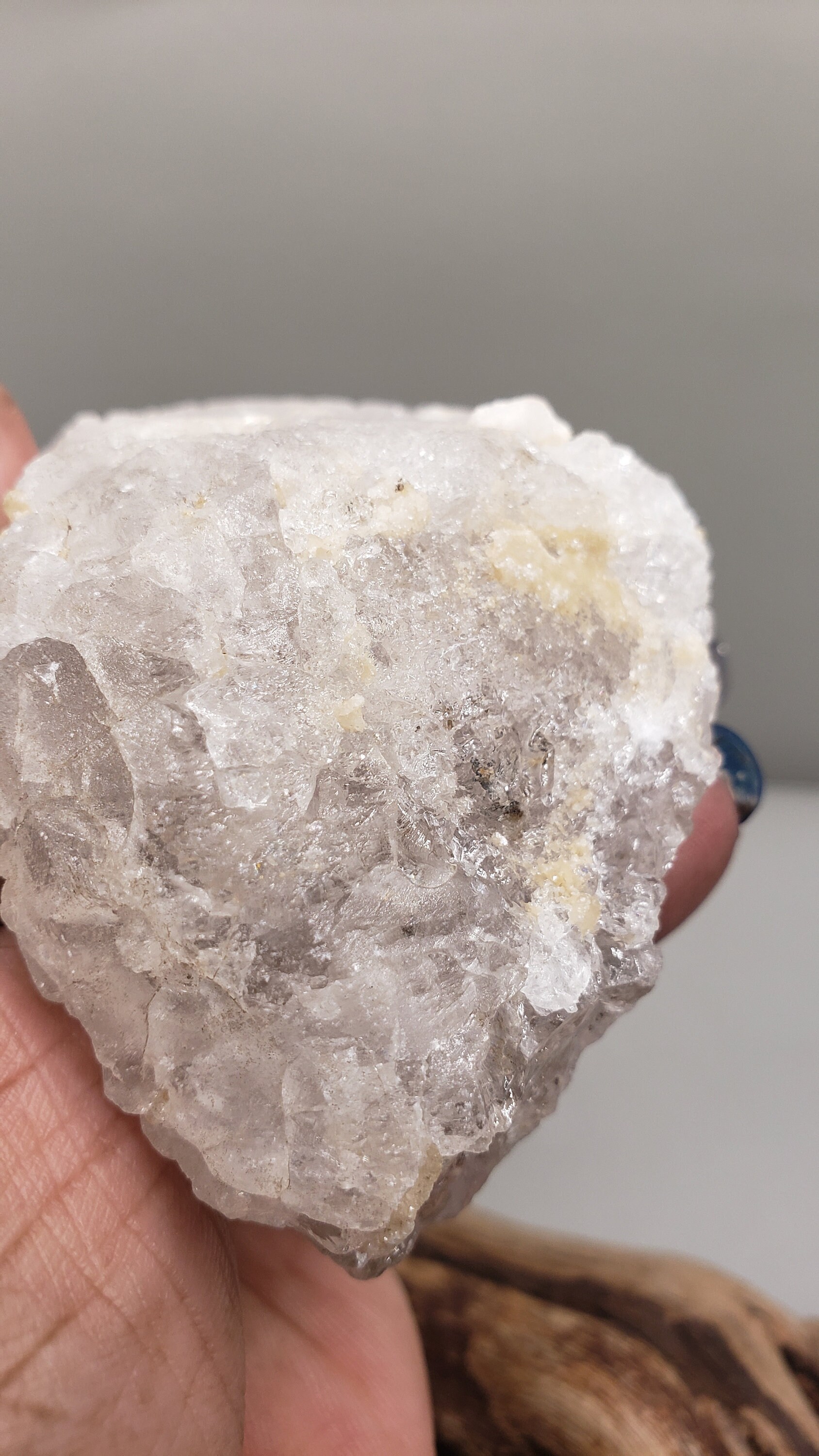 Striking Clear Quartz With Rainbow Flash Rock Crystal Master Healer ...