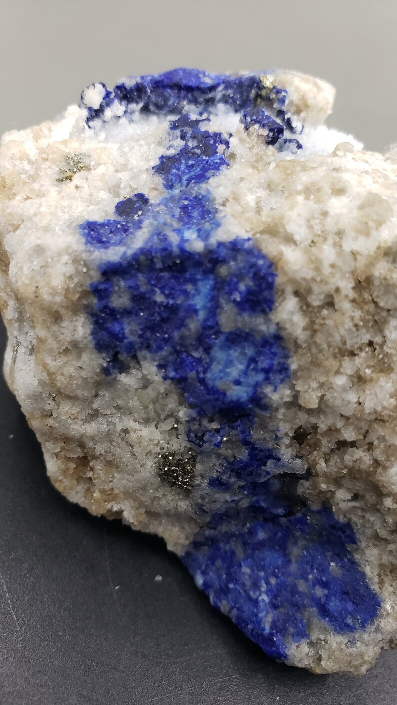 Lapis Lazuli With Pyrite Flakes, Sacred Space Decor - Etsy