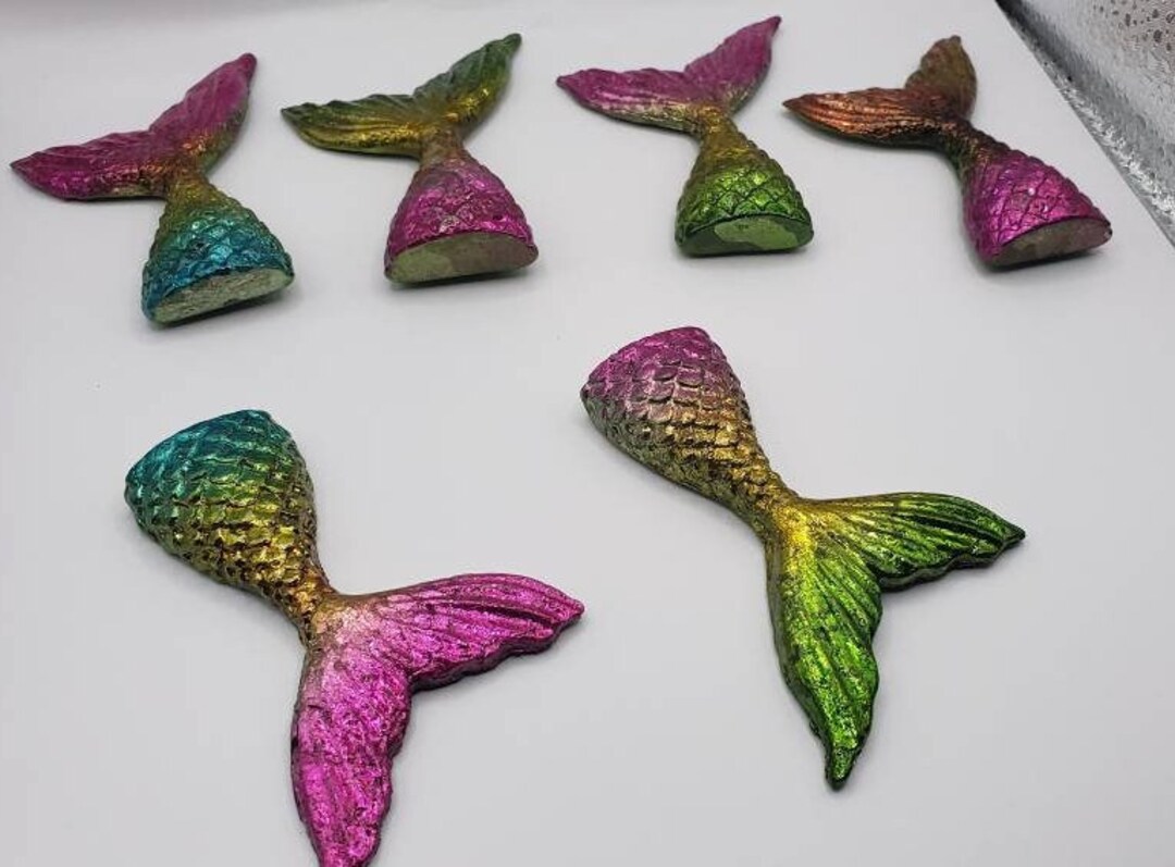 Bismuth Mermaid Tail Crystal - Iridescent Ocean Home Decor - Etsy
