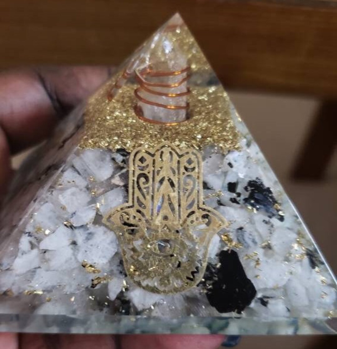 Crystal Pyramid Orgonite EMF Protection Gift Housewarming Gift Air ...