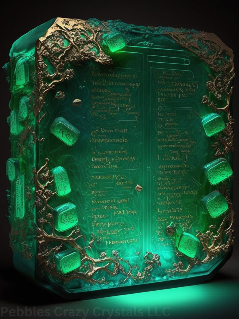 Emerald Tablets of Thoth Art Prints – Mystical Alchemy Decor (digital ...