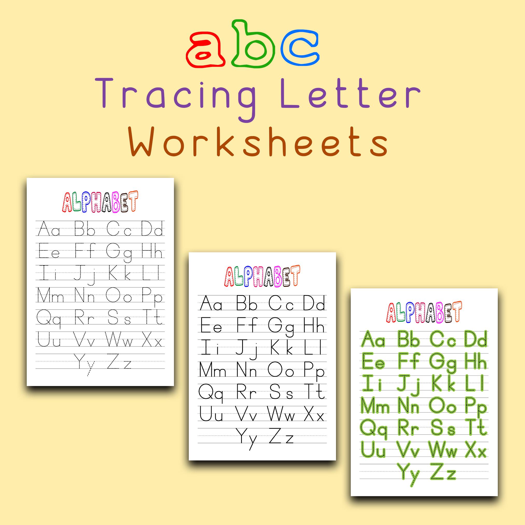 PRINTABLE Abc Tracing Letter Worksheets | Alphabet | Preschool | Abc ...