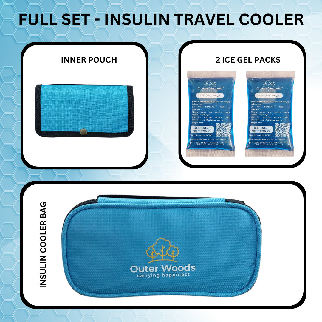 Outer Woods Insulated Insulin Cooler Travel Pouch Insulin Cooler Carry ...