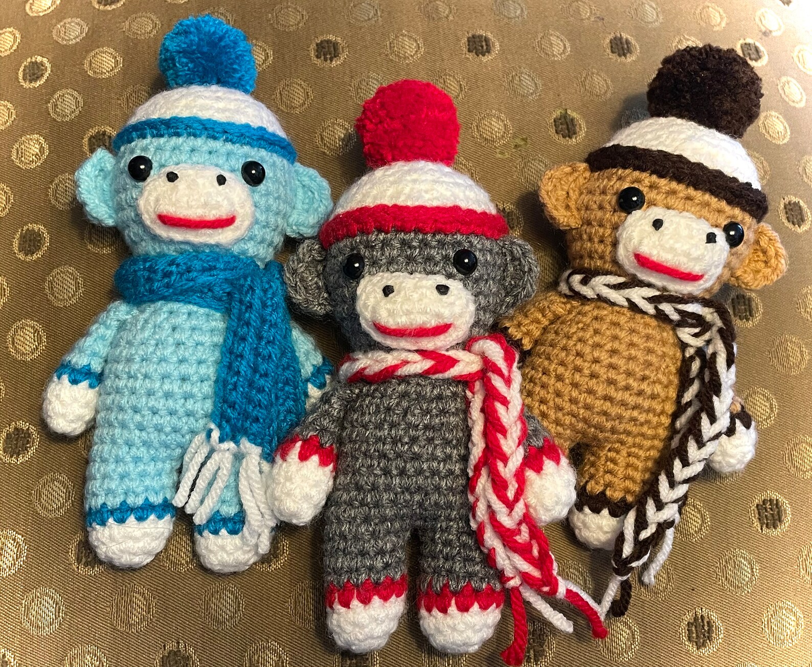 Sock Monkey Mini - Amigurumi (crochet) PDF Pattern - Etsy