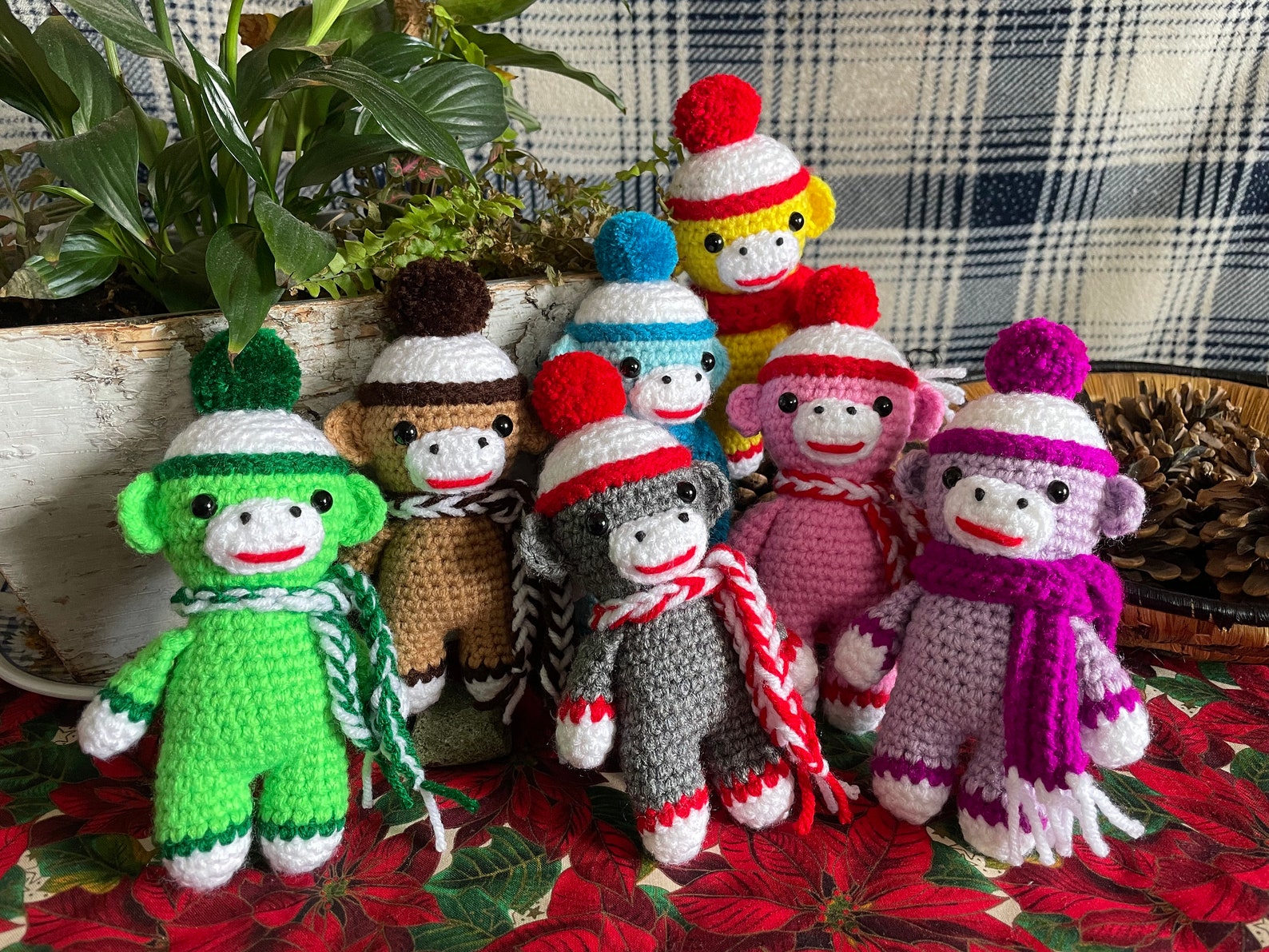 Sock Monkey Mini - Amigurumi (crochet) PDF Pattern - Etsy