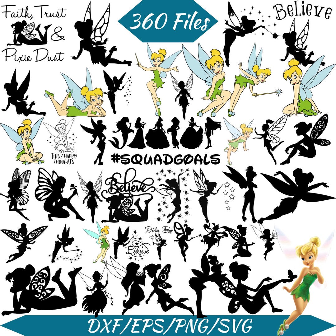 Tinkerbell SVG Bundle, Tinkerbell Svg & Png Files for Cricut, Believe ...
