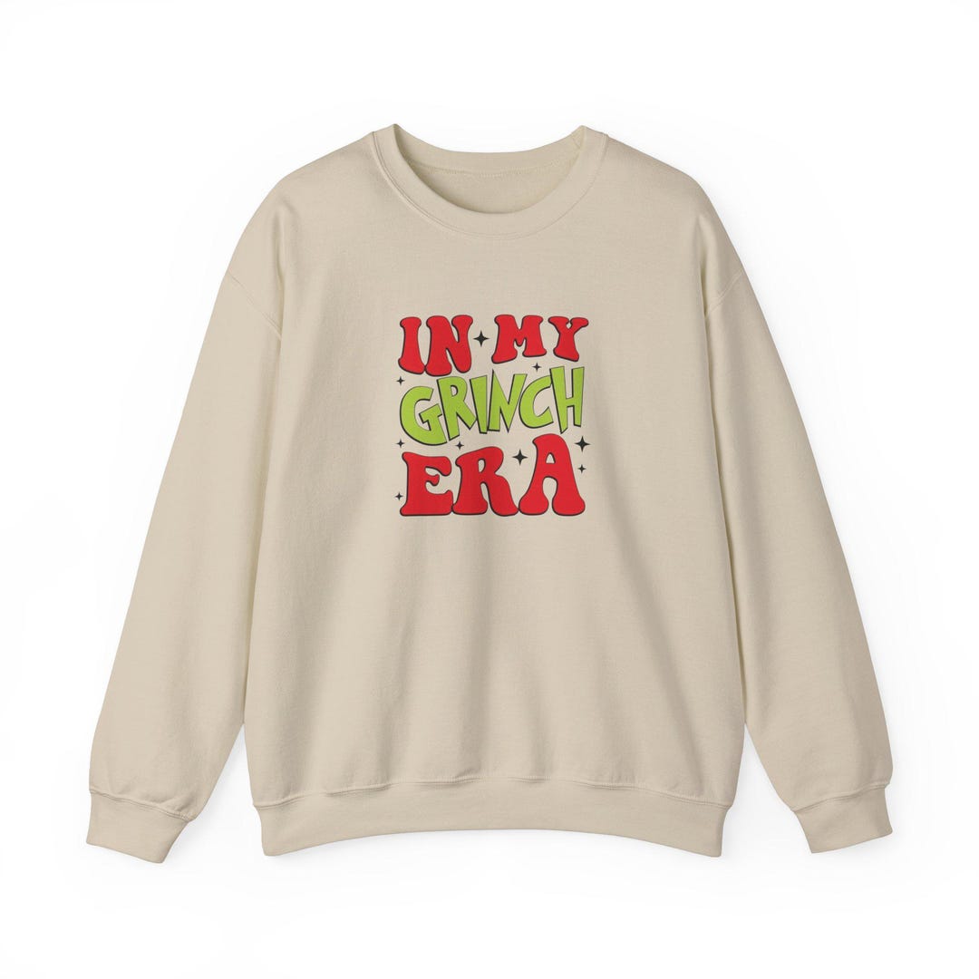 Grinch Era Sweatshirt, Cartoon Character Tee, Christmas Gifts, Unisex ...