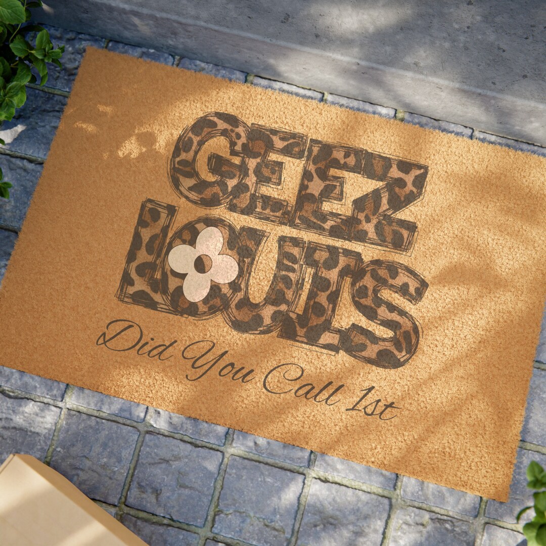 Geez Louis Door Mat - Etsy