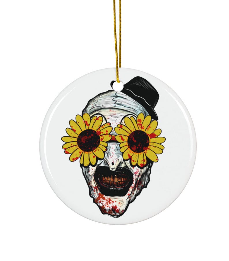 The Terrifier Clown, Art the Clown, Ceramic Tree Ornaments, Christmas ...
