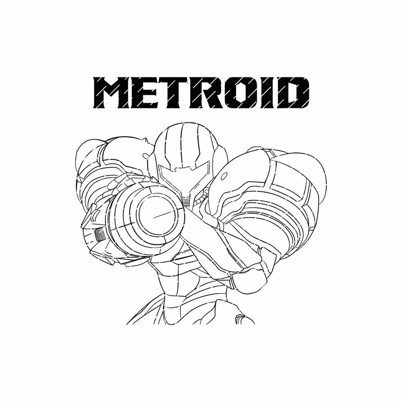 Metroid Samus Aran for Engraving, Clothes and Vinyl Decals Svg, Ai, Psd ...