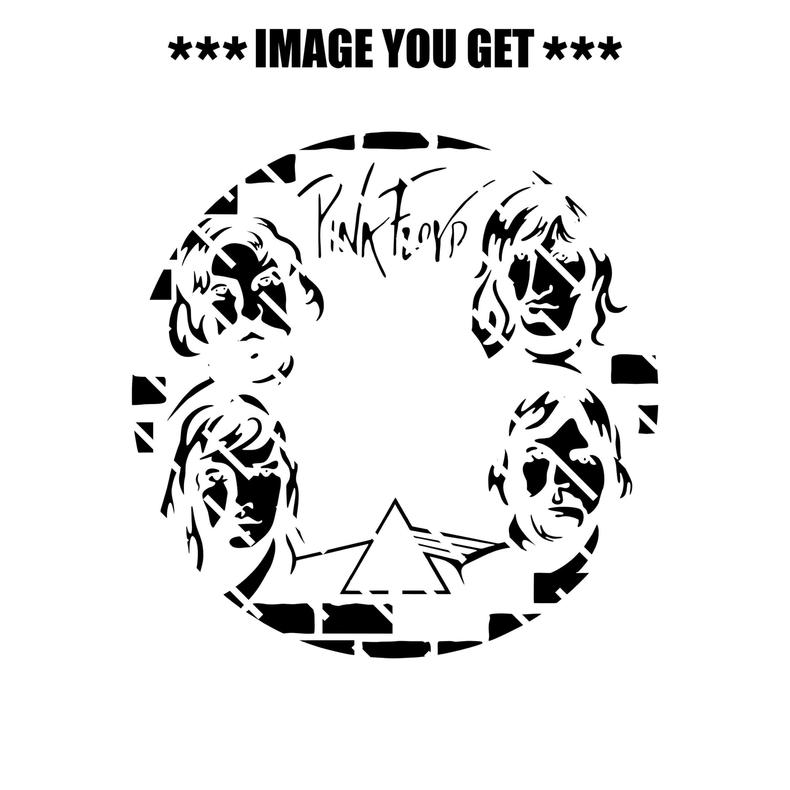 Pink Floyd - Laser Cut Vinyl LP Record Template (FILES INCLUDED: Psd ...