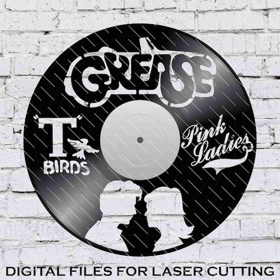 Grease Laser Cut Vinyl LP Record Template FILES INCLUDED: | Etsy