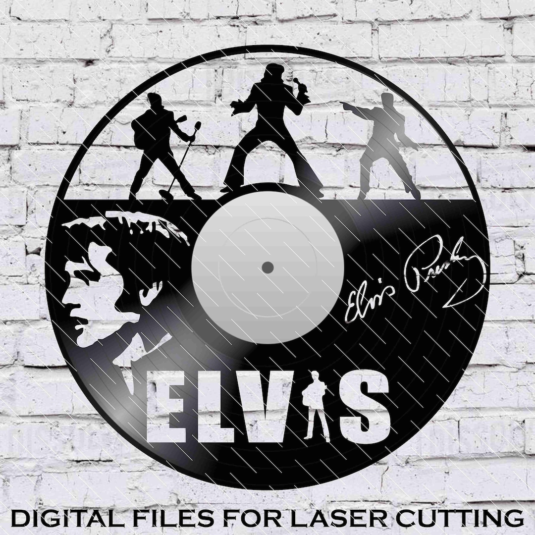 Elvis - Elvis Presley - Laser Cut Vinyl LP Record Template (FILES ...