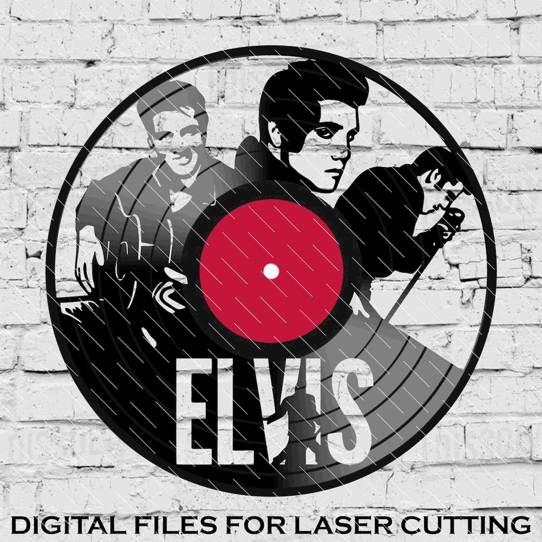 Elvis - Elvis Presley - Laser Cut Vinyl LP Record Template (FILES ...