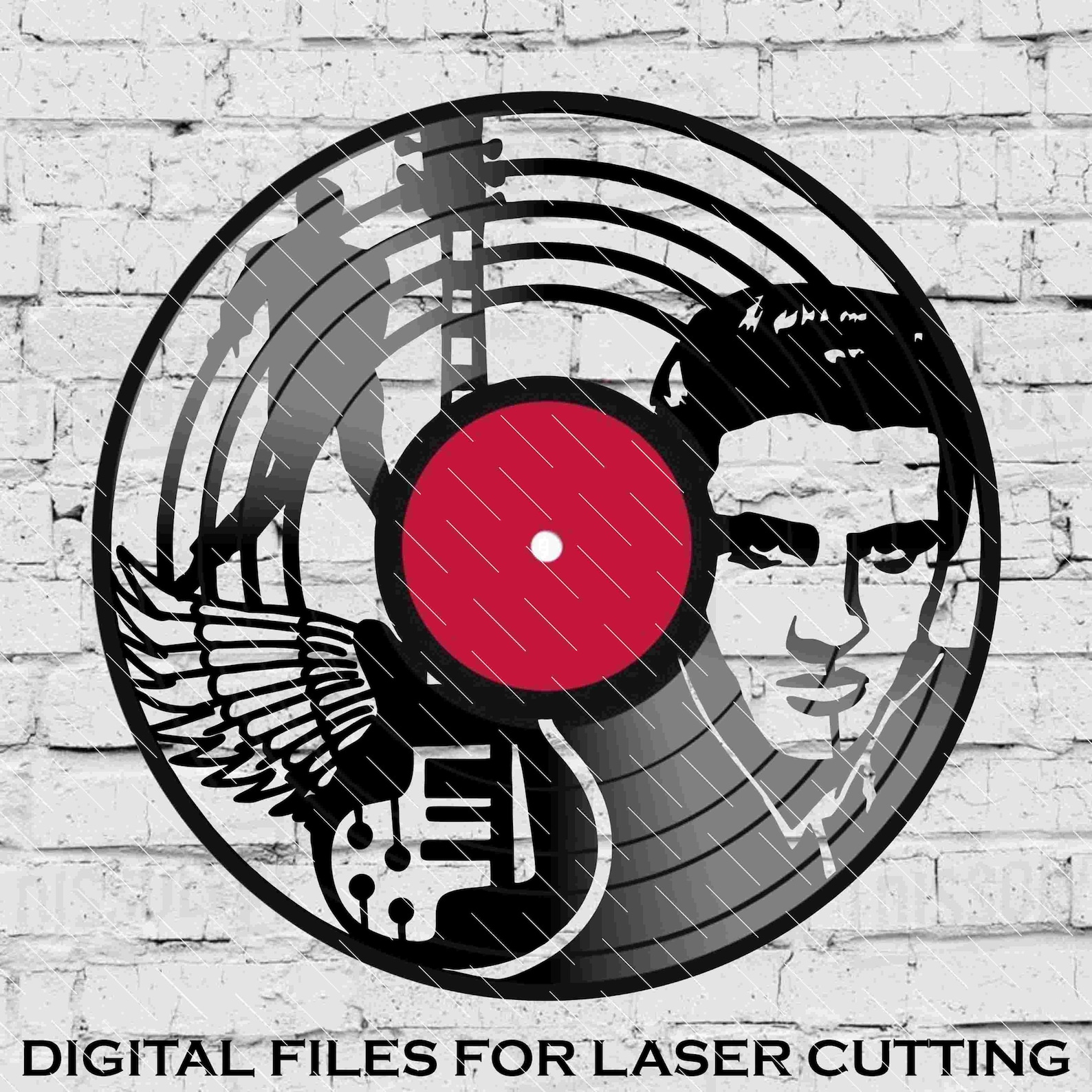 Elvis - Elvis Presley - Laser Cut Vinyl LP Record Template (FILES ...