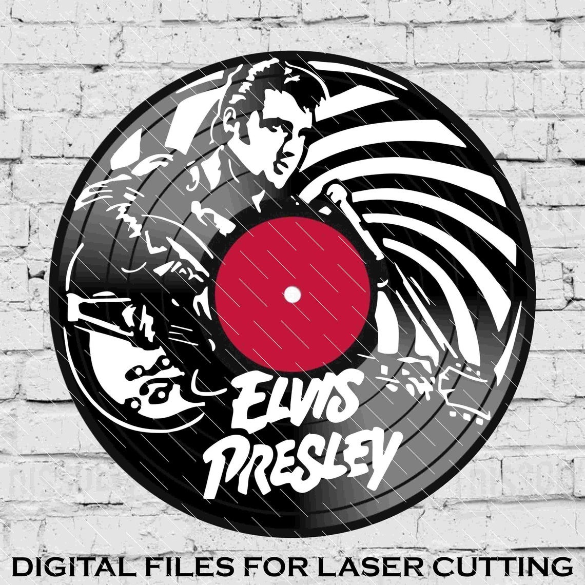 Elvis - Elvis Presley - Laser Cut Vinyl LP Record Template (FILES ...