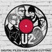 U2 - Laser Cut Vinyl LP Record Template (FILES INCLUDED: Psd, Ai, Jpg ...