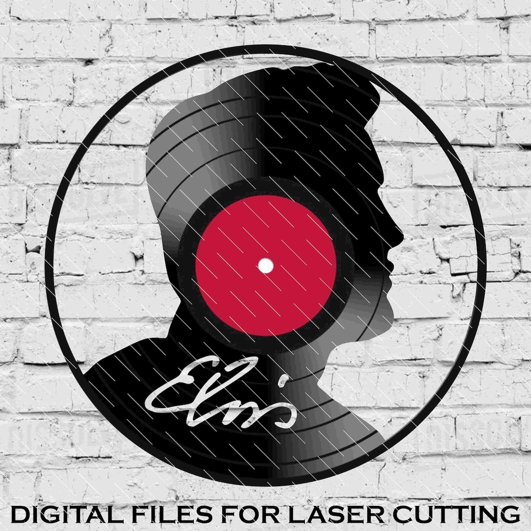 Elvis Elvis Presley Laser Cut Vinyl LP Record Template FILES INCLUDED ...