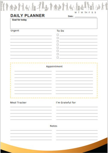Printable Daily and Weekly Planner/organizer Templates for Individuals ...