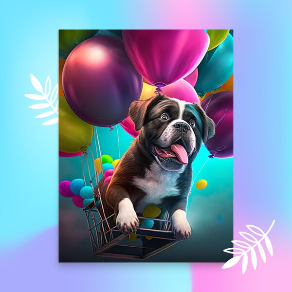 English Bulldog Balloon - Etsy