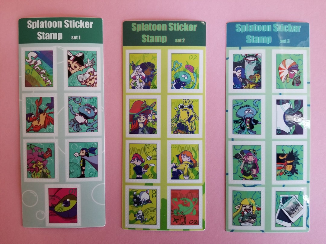 Splatoon Sticker Stamp Sheets - Etsy