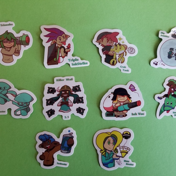 Splatoon Salmon Run Stickers - Etsy