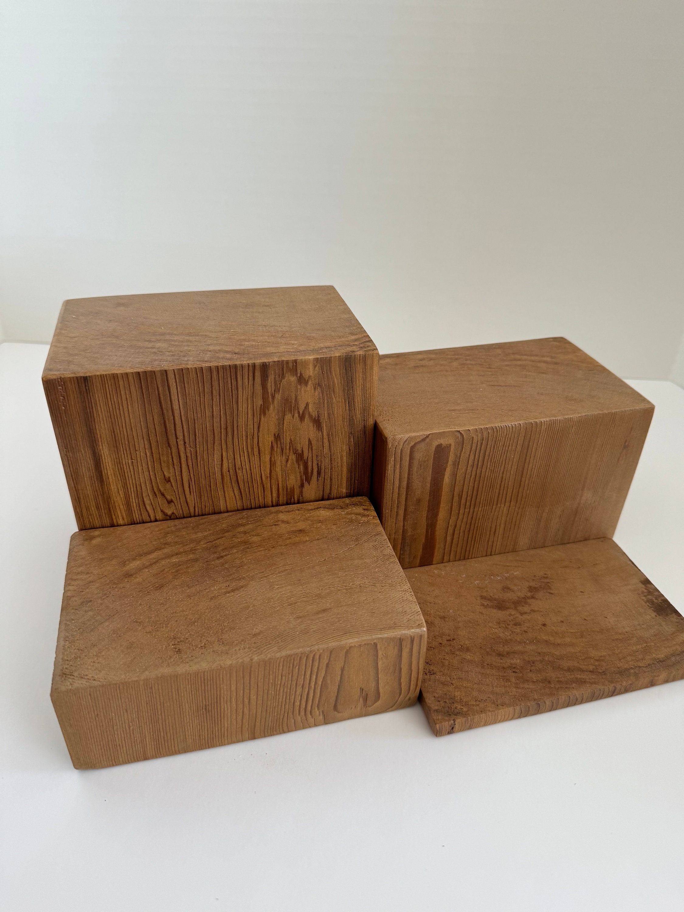Wood Riser Cedar Block Pedistal - Etsy
