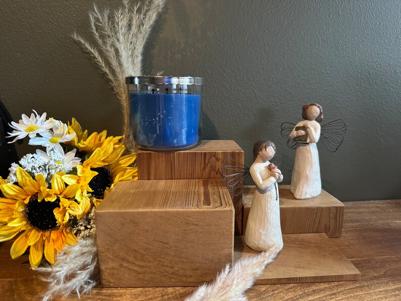 Wood Riser Cedar Block Pedistal - Etsy