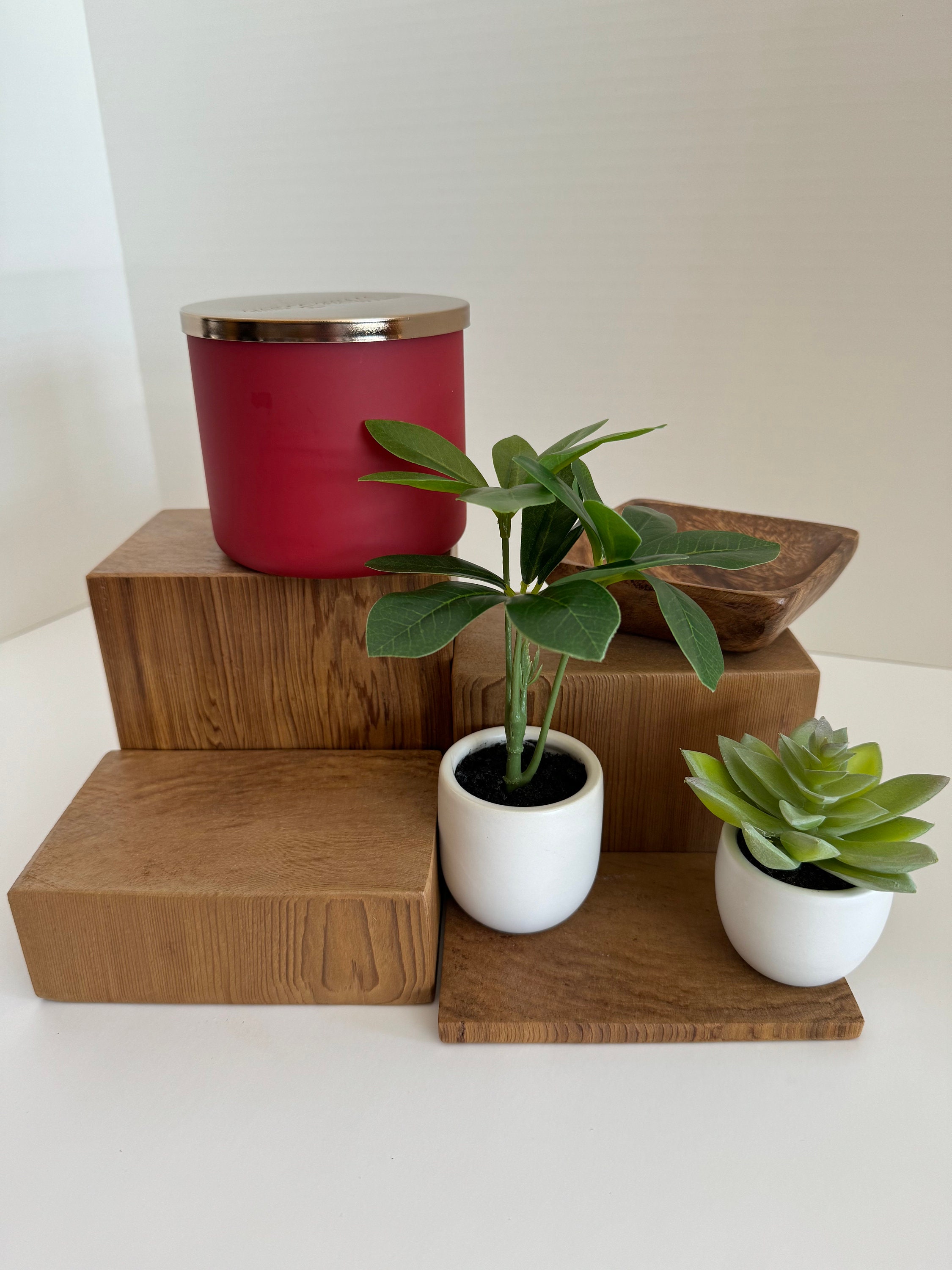 Wood Riser Cedar Block Pedistal - Etsy