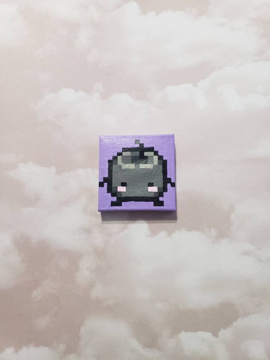 Stardew Valley Inspired Grey Junimo Mini Painting - Etsy