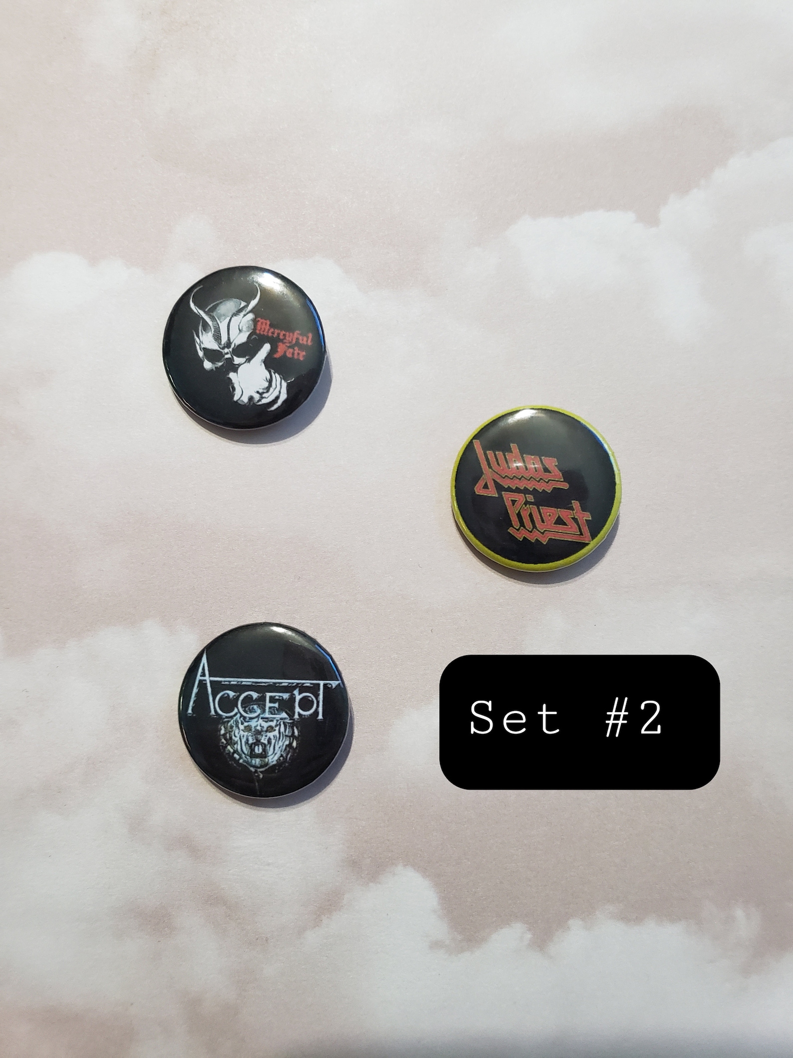 Eddie Munson Inspired 1 Inch Cosplay Pins Heavy Metal Bands: - Etsy