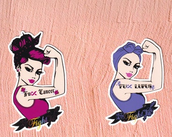 Fu Cancer Sticker - Etsy