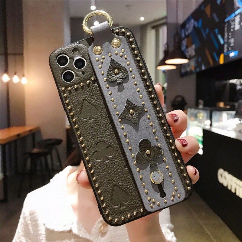 IPhone 12 / 12 Pro Leather Phone Case Fashion Poker Design Luxury With ...
