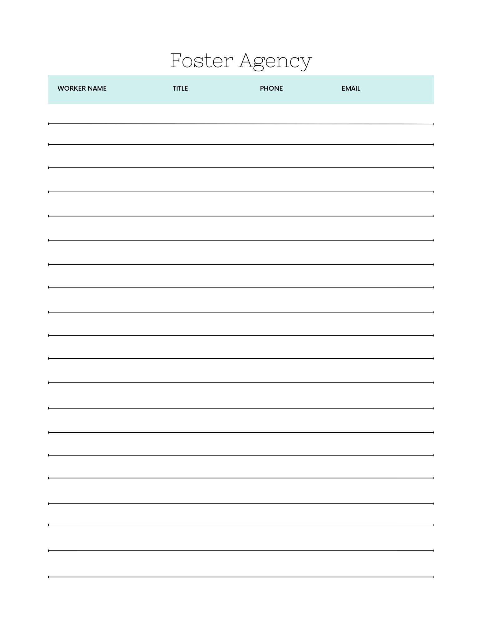 The Ultimate Foster Home Binder / BUNDLE Home Management / 27 Templates ...