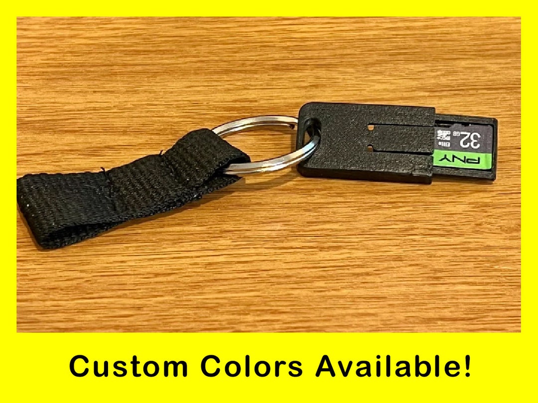 Micro SD Card Holder, Keychain. Camera Accessories - Etsy