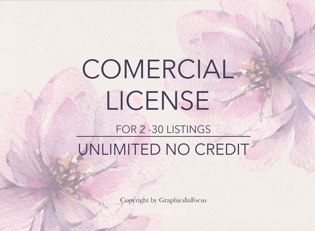 Extended Commercial License for Clip Art - for a Single Product ...