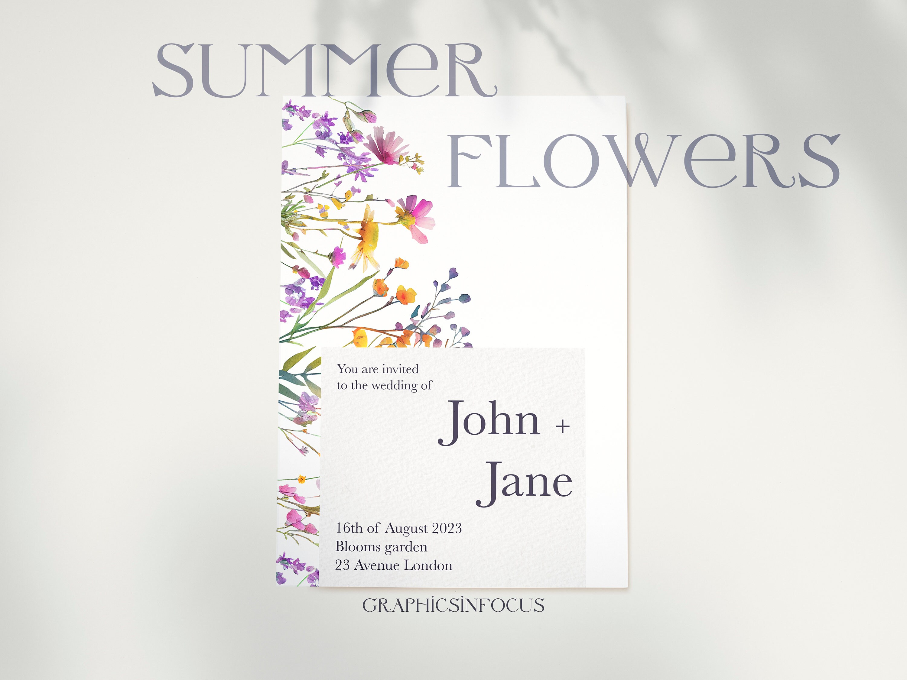 Wildflowers Border Flowers Seamless Border Watercolor - Etsy