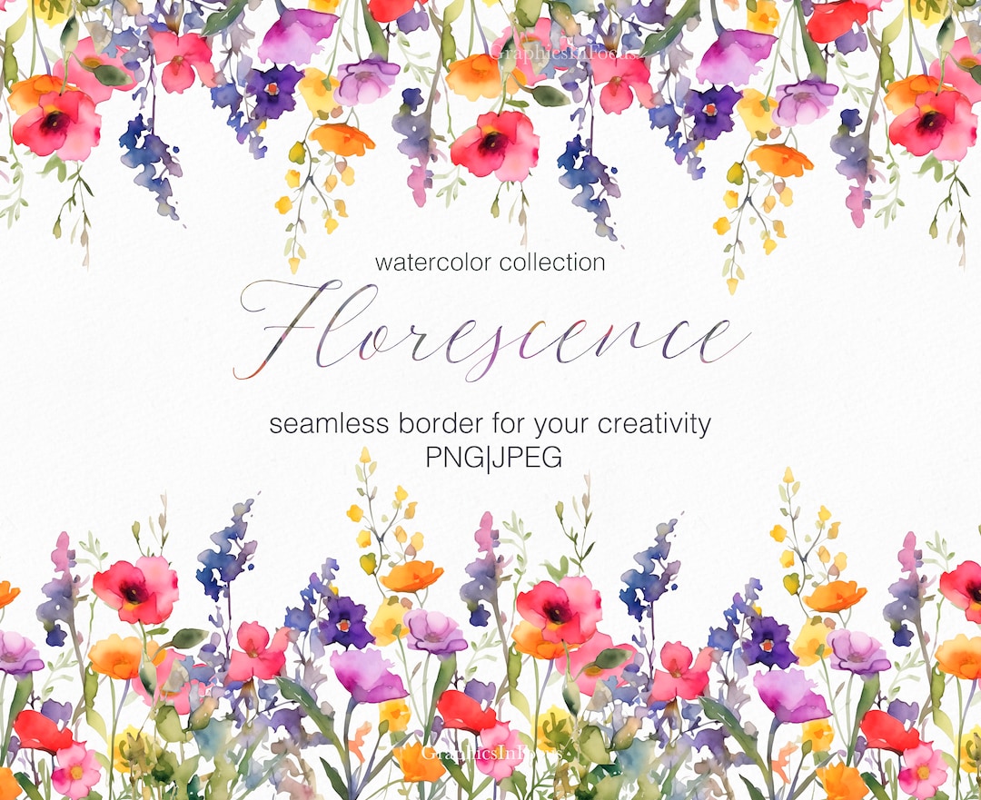 Flowers Seamless Border , Flowers Clipart , High Quality Picture ...