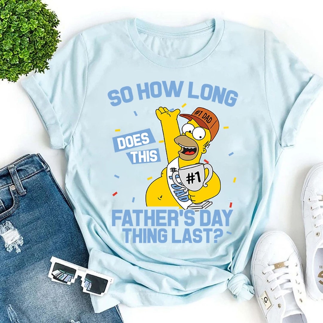 Homer Simpson Shirt Homer Simpson Fathers Day Shirt The Etsy