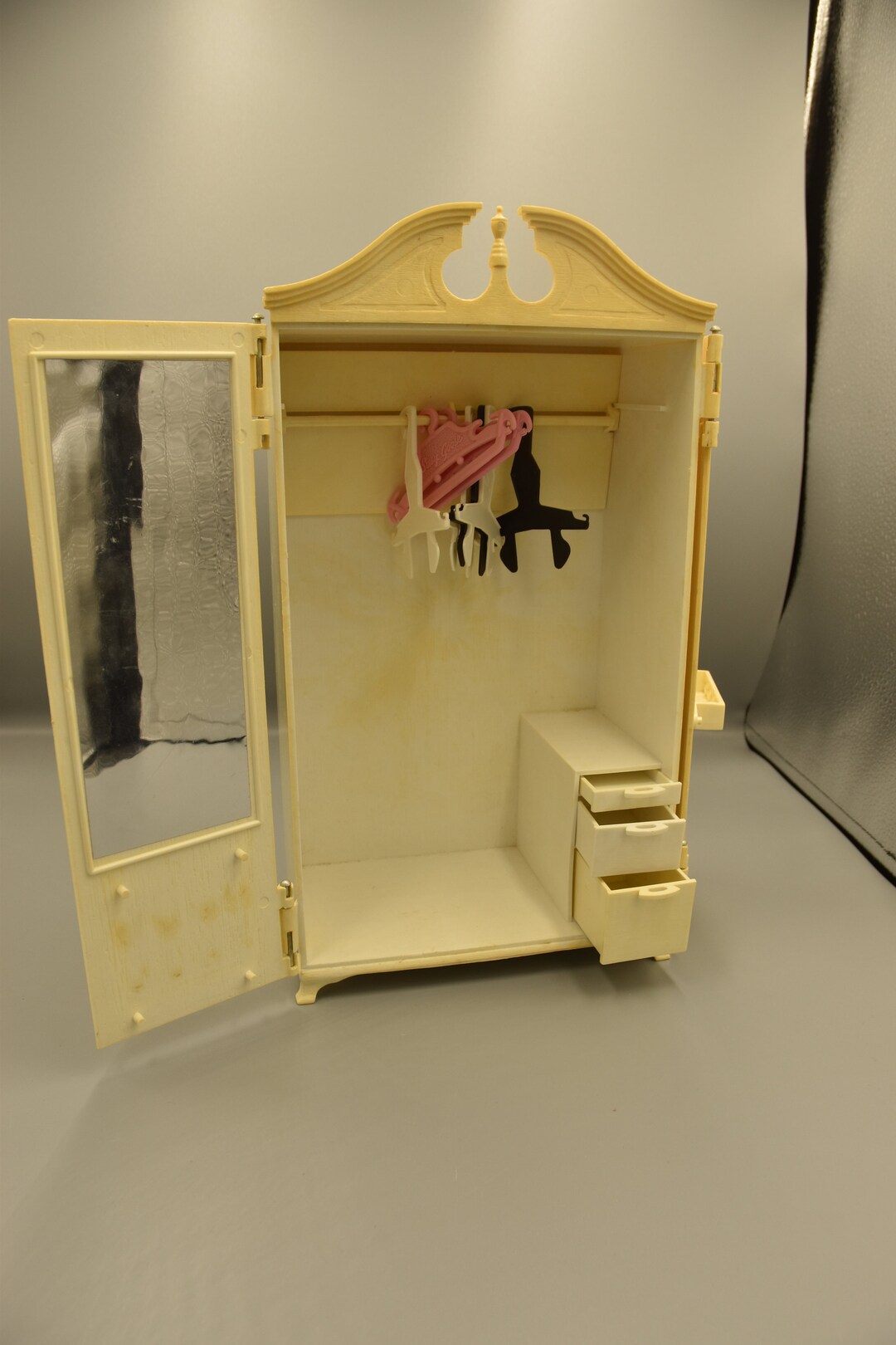 Barbie Wardrobe Cabinet With Draws and Hangers - Etsy