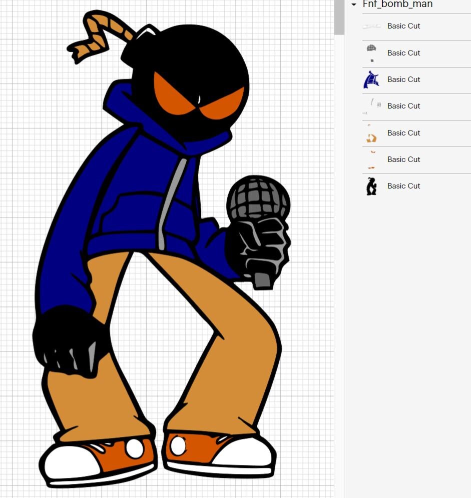 FNF Bomb Man SVG | Etsy