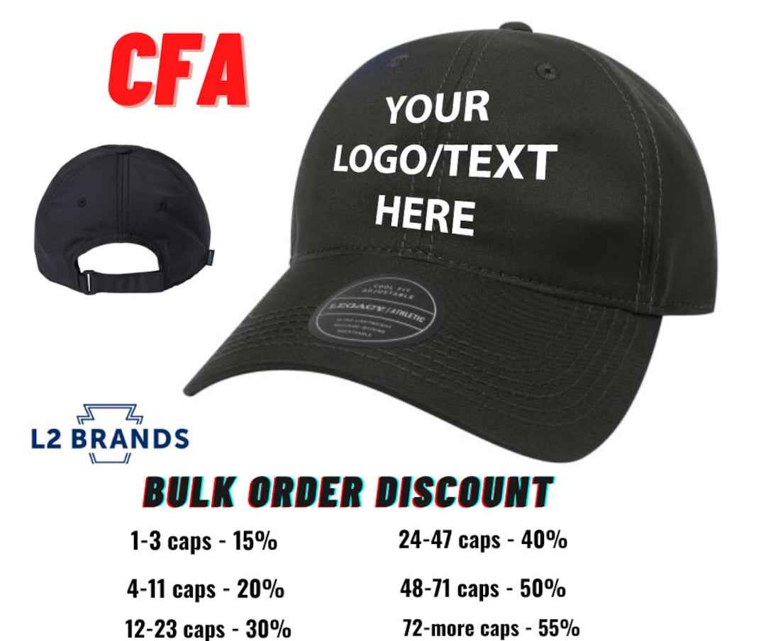 Custom Embroidered Hats, CFA Legacy Cool Fit Sustainable Adjustable ...