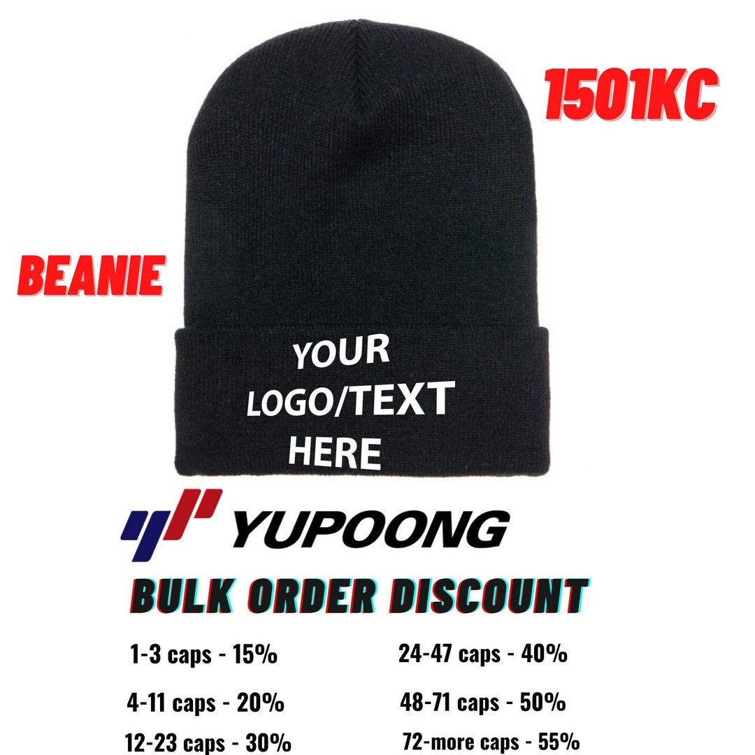 Custom Made Beanie, Custom Beanies, Beanie Hat, YP Classics Beanie ...