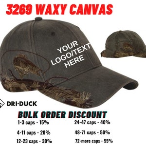 Custom Made Hats, Dri Duck Hats, Wildlife Series, Brown Walleye Cap - Etsy